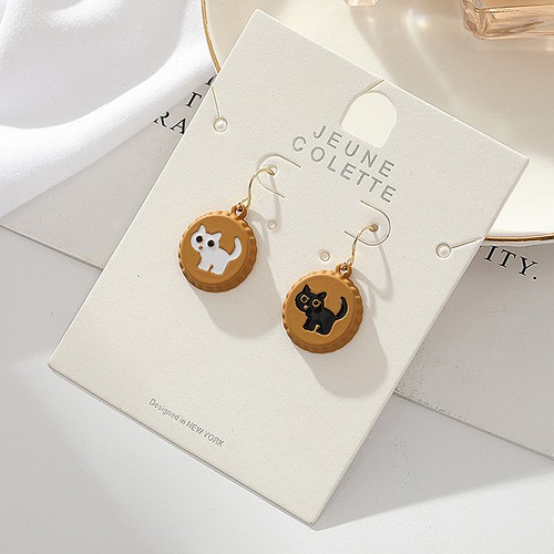 Cartoon Cat Pattern Eardrop Simple Interesting Bottle Caps Shaped ...