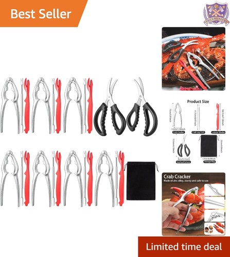Seafood Cracker Tool Set Stainless Steel 24Pcs Multi-Functional Crab ...