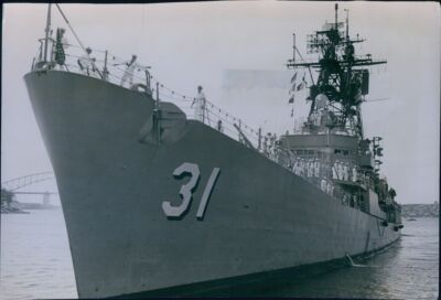 1969 US Guided Missile Destroyer Decatur Sydney Harbor Press Photo | eBay