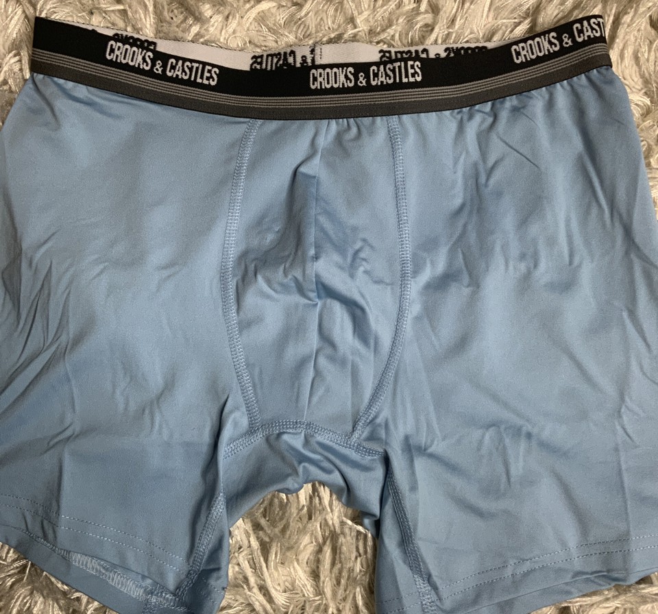 Crooks & Castles Men's Boxer Brief Size Medium Lot Of 2 Blue Grey NWOT ...