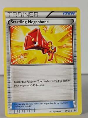 Startling Megaphone - Flashfire - 97/106 - Pokemon TCG - Reverse holo ...