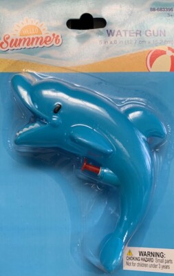 Dolphin Water Gun Squirt Toy Animal Pistol Funny Game Bath Beach Sand ...