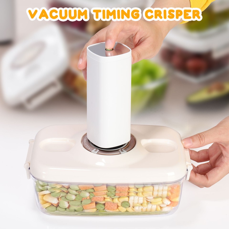 Vacuum Seal Food Storage Container with 2 Reusable Containers and Seal ...