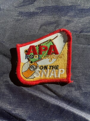 APA Pool Leagues 9 On The Snap, American Pool Players Association Patch ...