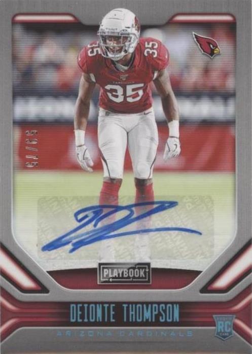 2019 Panini Playbook - Rookies Signatures Deionte Thompson #159 ...