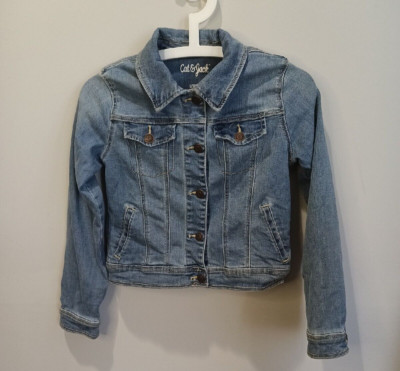 Cat And Jack Girls Blue Denim Jacket Large 10/12 | eBay