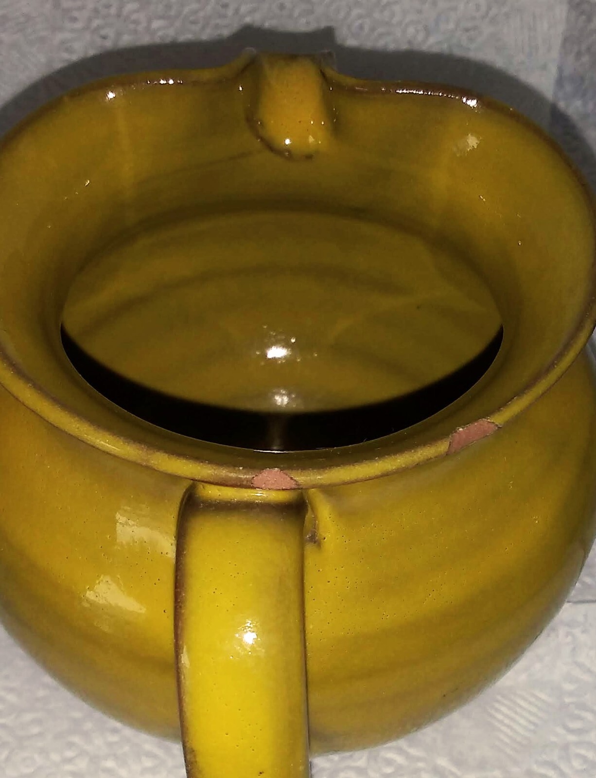 Lot 3 vintage Cole Pottery North Carolina pottery sugar + creamer + cup ...