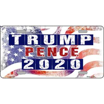 Trump and Pence 2020 Novelty Metal License Plate Tag LP-12521 | eBay