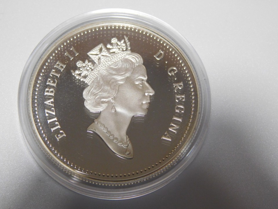 1993 CANADA CANADIAN ROYAL MINT HOCKEY STANLEY CUP QE II SILVER PROOF ...
