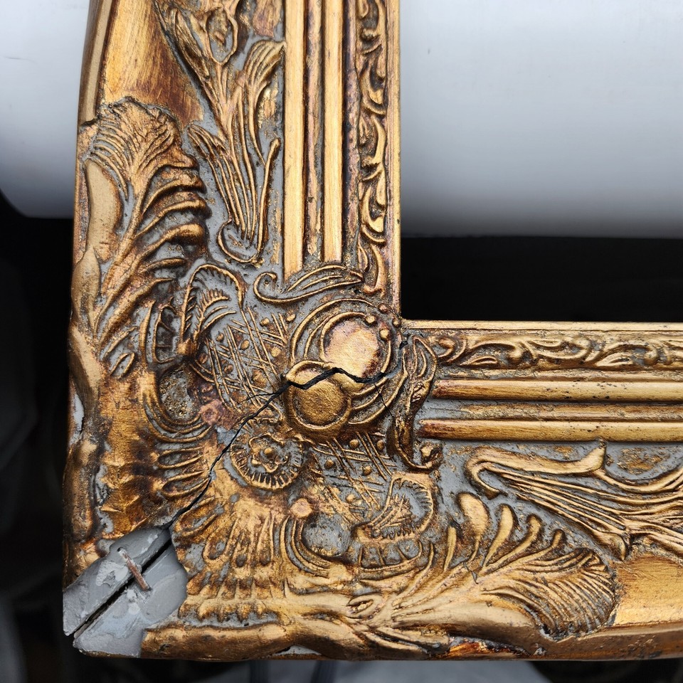 Vintage Victorian Style Frame Ornate Bronze Gold Gilt Gesso Wood for ...