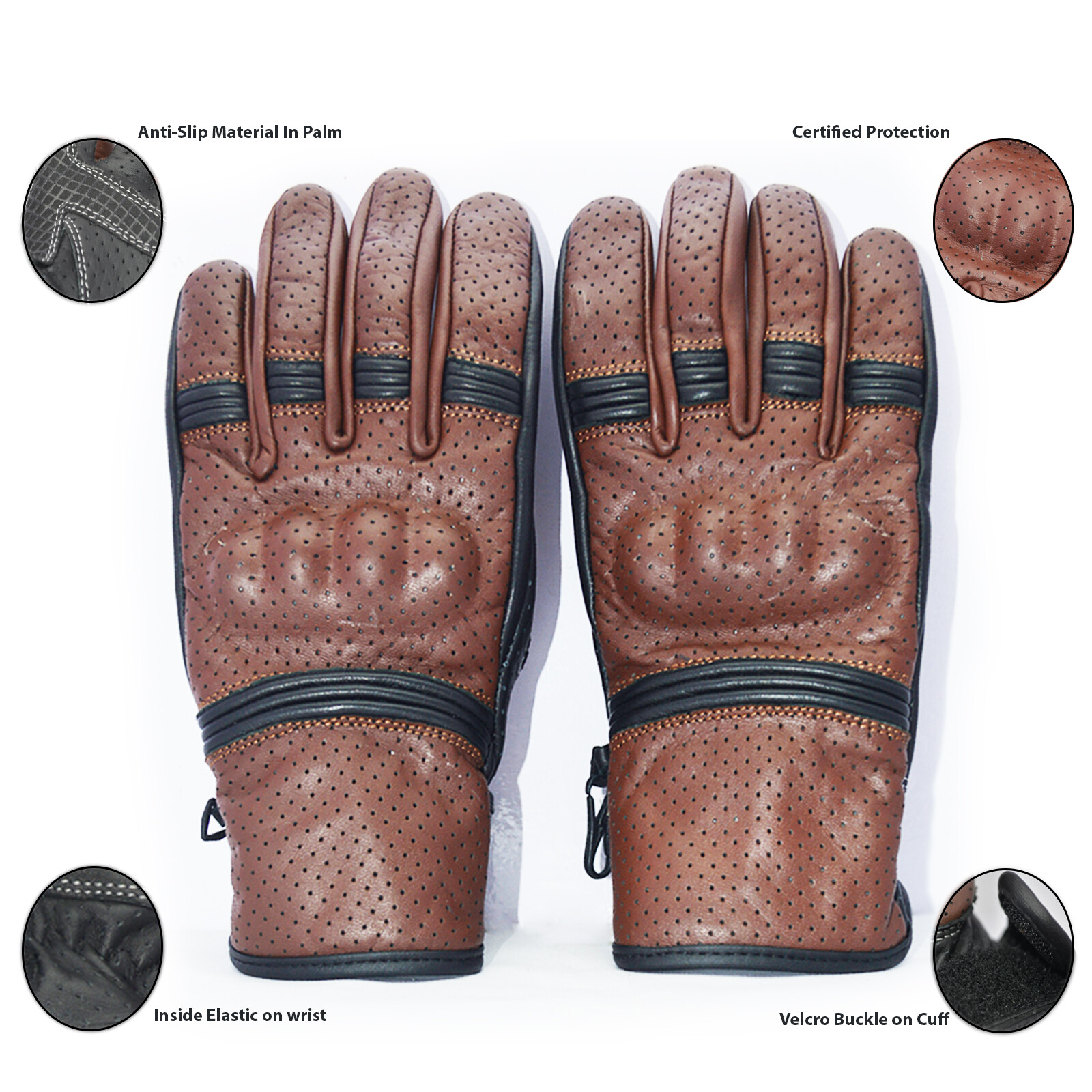 Suzuki GSXR Motorbike Racing Gloves Original Leather Motorcycle Off ...