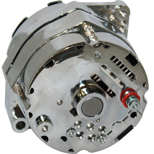200 AMP ALTERNATOR CHROME 1-WIRE FOR DELCO 10si FOR GM CHEVY BUICK ...