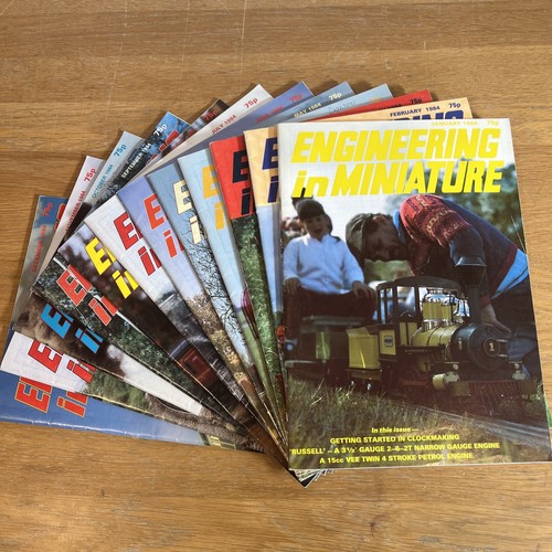 1984 Engineering in Miniature Magazine Model Engineers EIM Full Year 12 ...