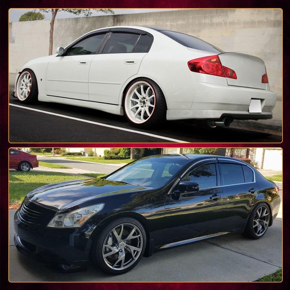 For Infiniti G35 G37 G25 07-15 Sedan JDM-Mugen Window Visor Rain Guard ...