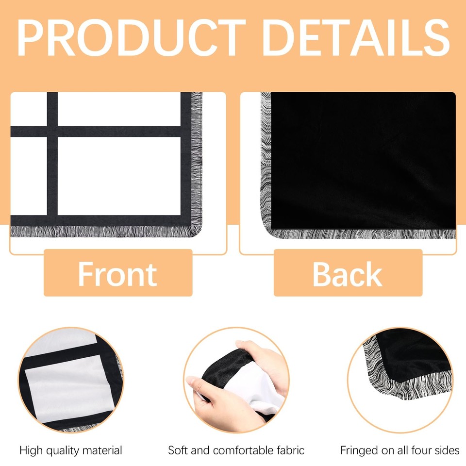 1 Pack Sublimation Blanket Blanks 40"X60" Throw Blankets for Heat Press ...