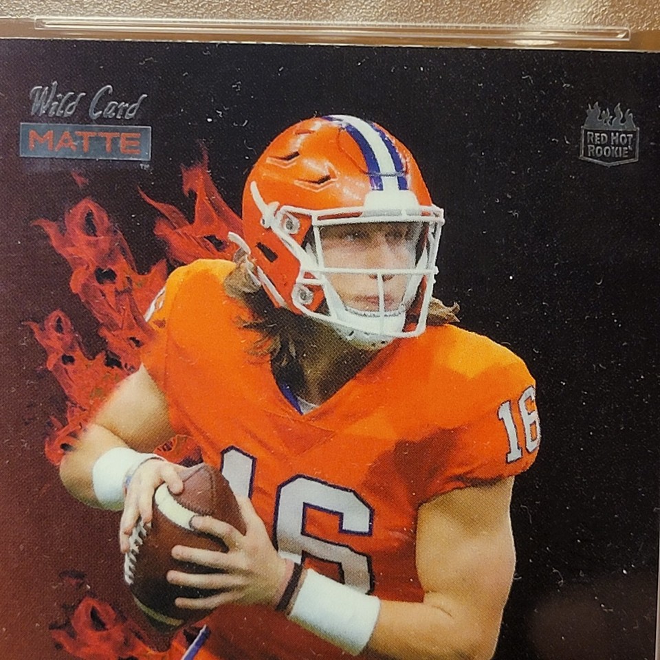2021 Wild Card Alumination Matte Black Trevor Lawrence Red HotRC MRHR1 ...