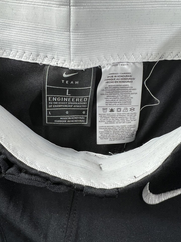 New Nike Custom Vapor Pro Training Pant Slant Stripe Men's L Black NWOT ...