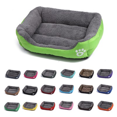 All-season pet house, candy-colored square dog house pp cotton pet nest ...