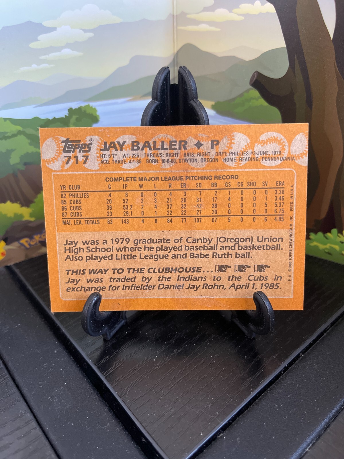 1988 Topps Jay Baller #717 Baseball Card | eBay