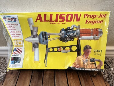 Atlantis Models Allison 501-D13 Prop Jet Aircraft Engine 1/10 AANH1551 ...