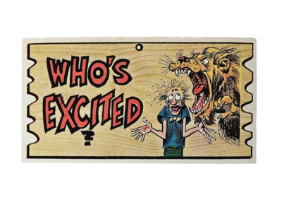 Vintage 1959 Topps Wacky Plak #19 Who's Excited non-sports trading card ...