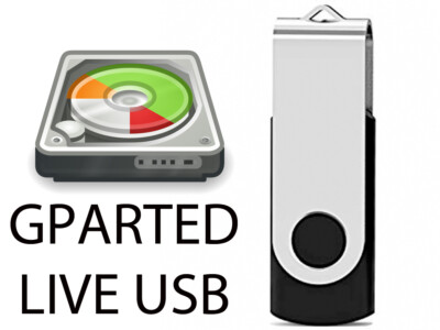 GParted 64-Bit 8 GB Bootable USB Linux Essential Tools System Repair ...