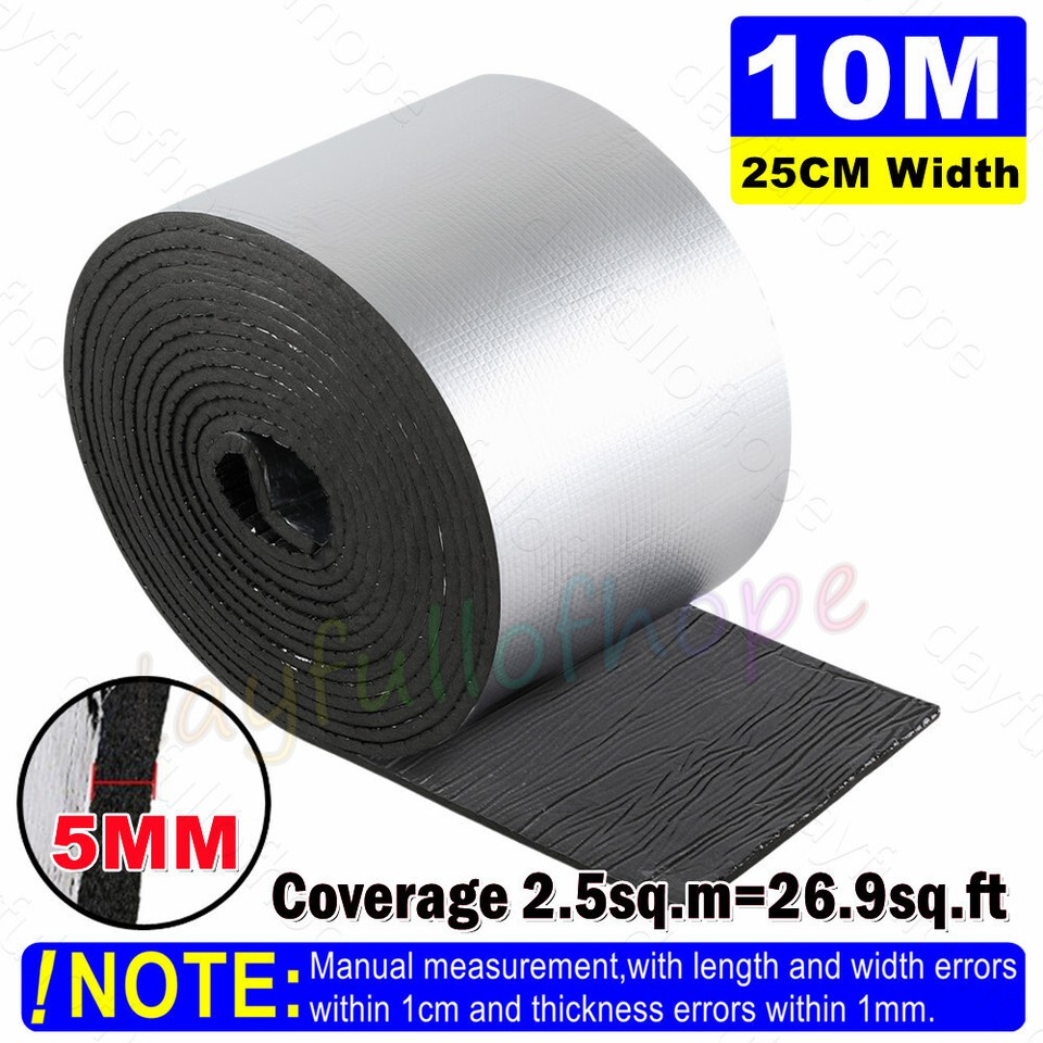 10M Camper Van Insulation Foam Soundproofing Roll 10mm Thick Closed ...