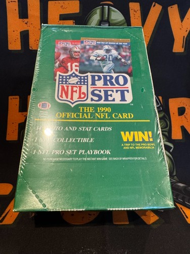 1990 PRO SET FOOTBALL SERIES 1 Factory Sealed Box w/ 36 Packs | eBay