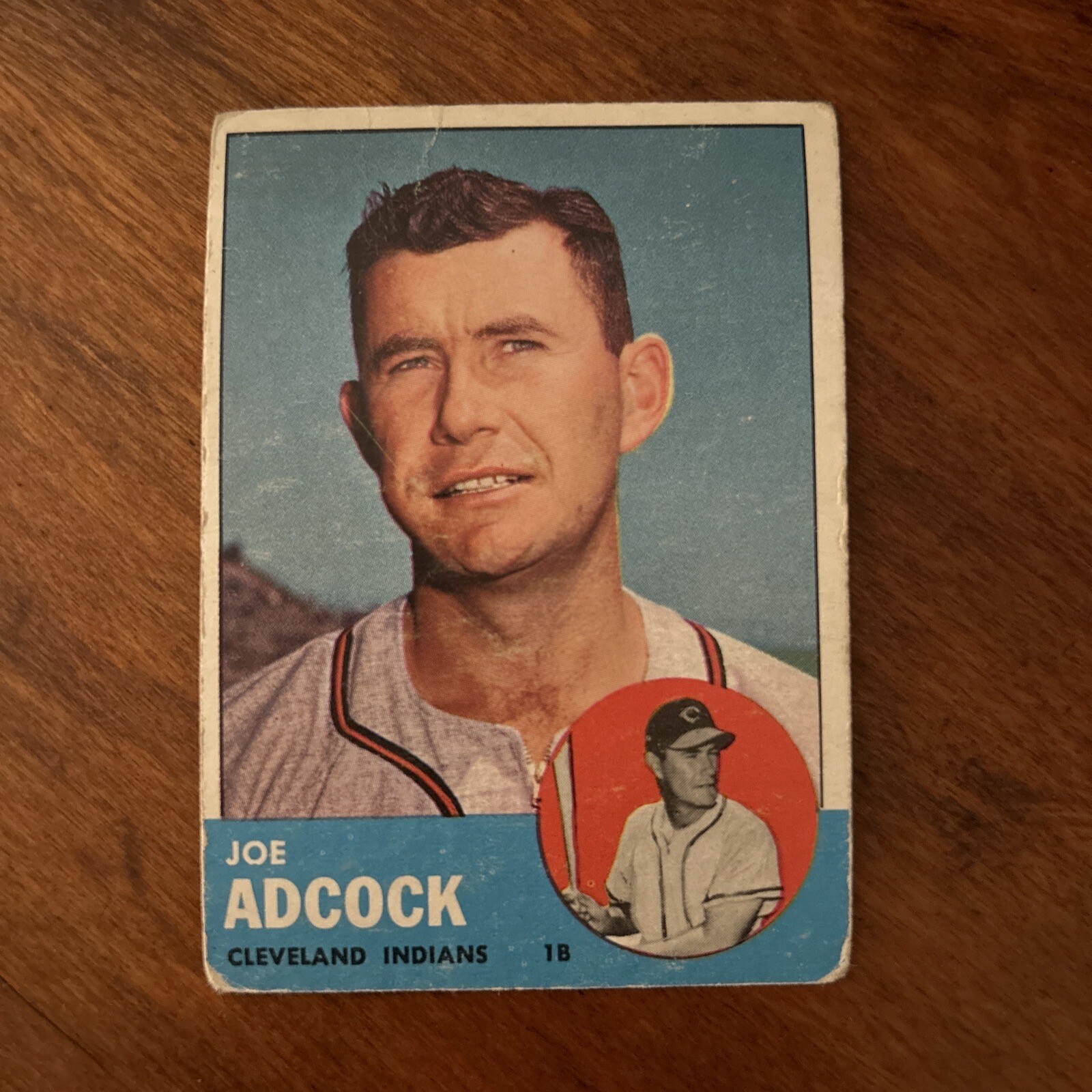1963 Topps Baseball Joe Adcock Cleveland Indians Card #170 | eBay