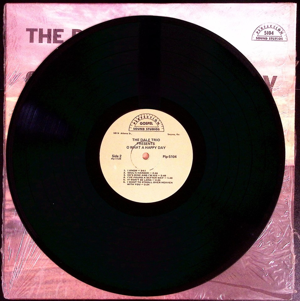 THE DALE TRIO PRESENTS O, WHAT A HAPPY DAY EXC W/ SOME SHIRINK VINYL LP ...