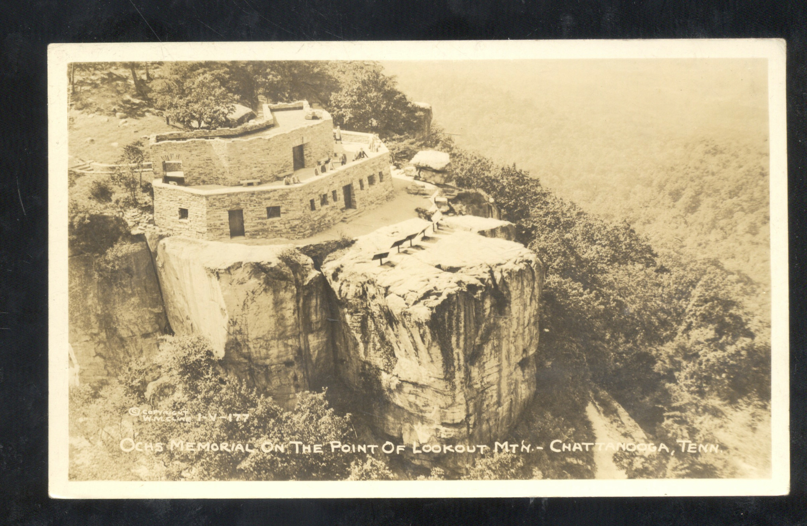 RPPC LOOKOUT MOUNTAIN POINT CHATTANOOGA TENNESSEE REAL PHOTO POSTCARD ...