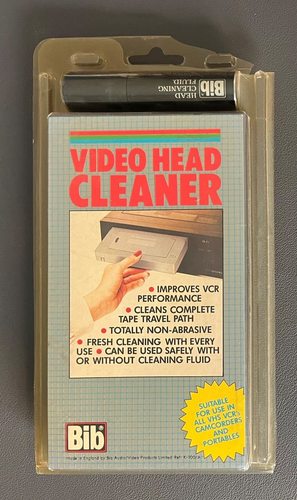 Vintage BIB Video Head Cleaner, Opened Package, Read Description | eBay