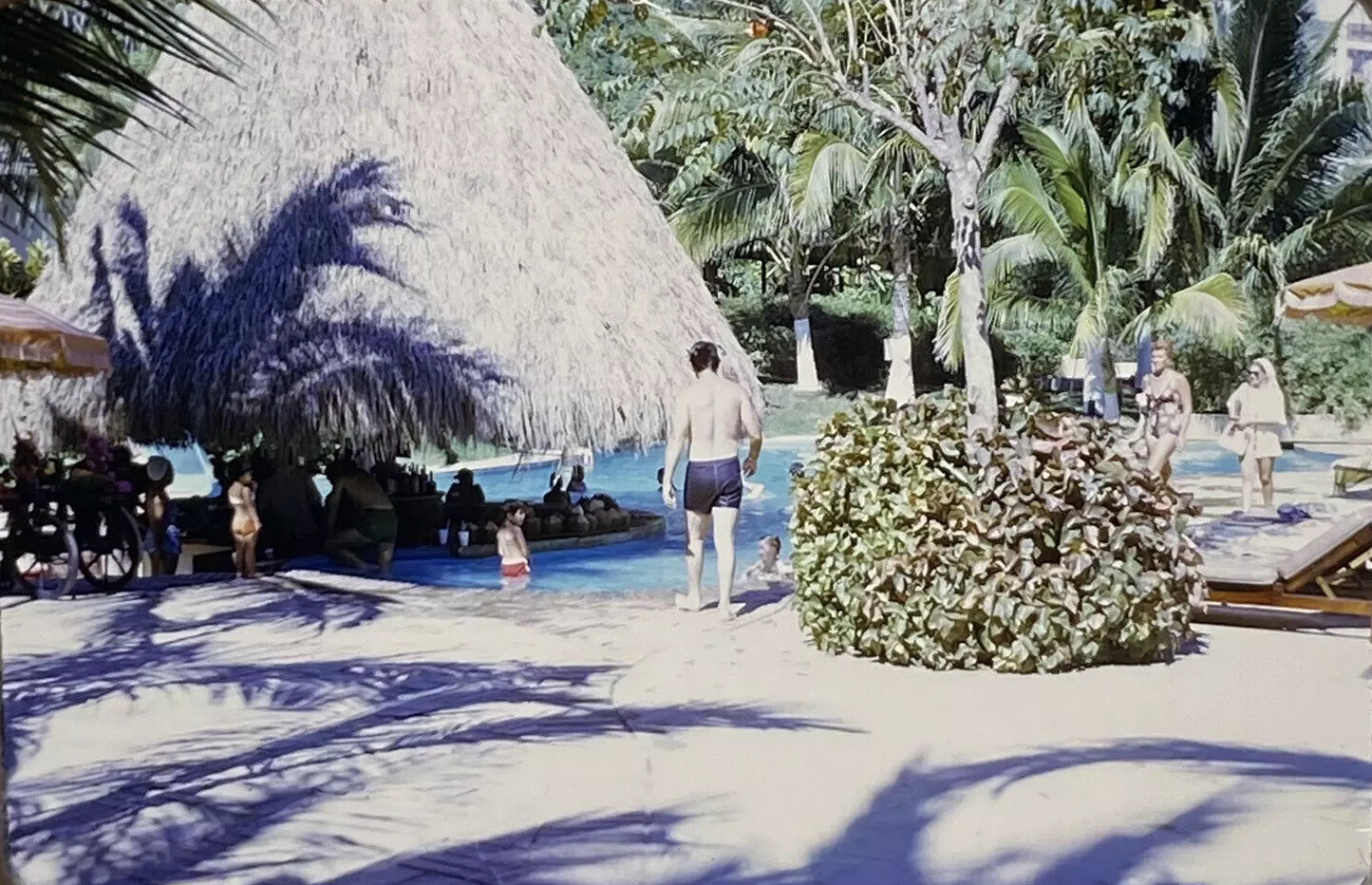 Vintage Photo Slide 1973 Hawaii Resort Pool Swim Suits | eBay