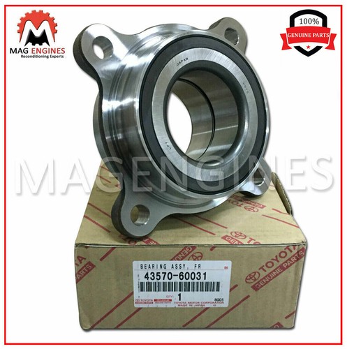 43570-60031 GENUINE OEM BEARING ASSY, FRONT AXLE W/ABS ROTOR, RH/LH ...