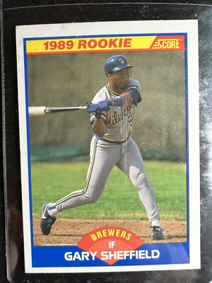 1989 Score Gary Sheffield Rookie Card RC #625 Brewers | eBay