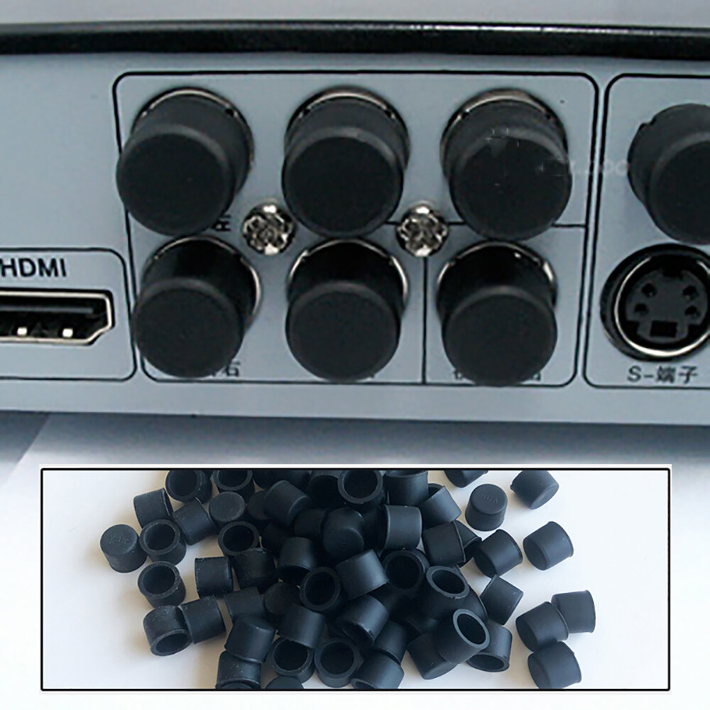 Silicone Stopper Cap Dust Protector RCA Interface Plug Cap Port Dust ...