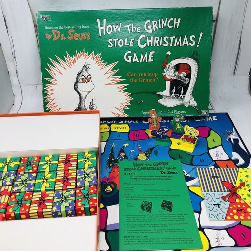 Dr. Seuss How the Grinch Stole Christmas Board Game 100% Complete 1997 ...