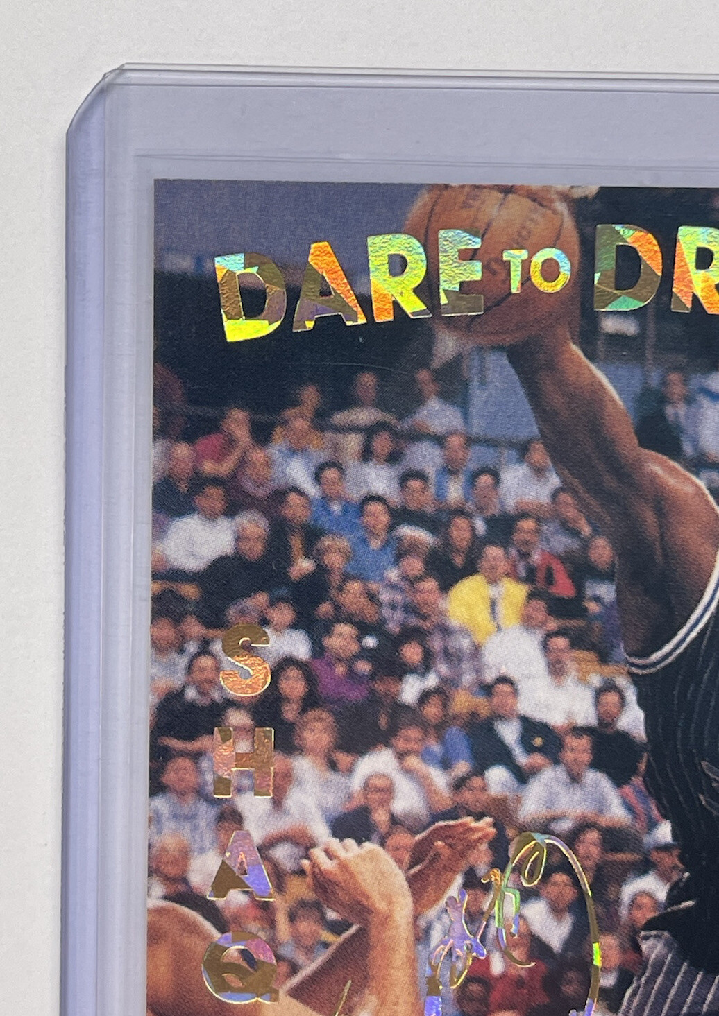 SHAQUILLE O'NEAL Dare to Dream Rare Gold Signature Promo Card Shaq ...