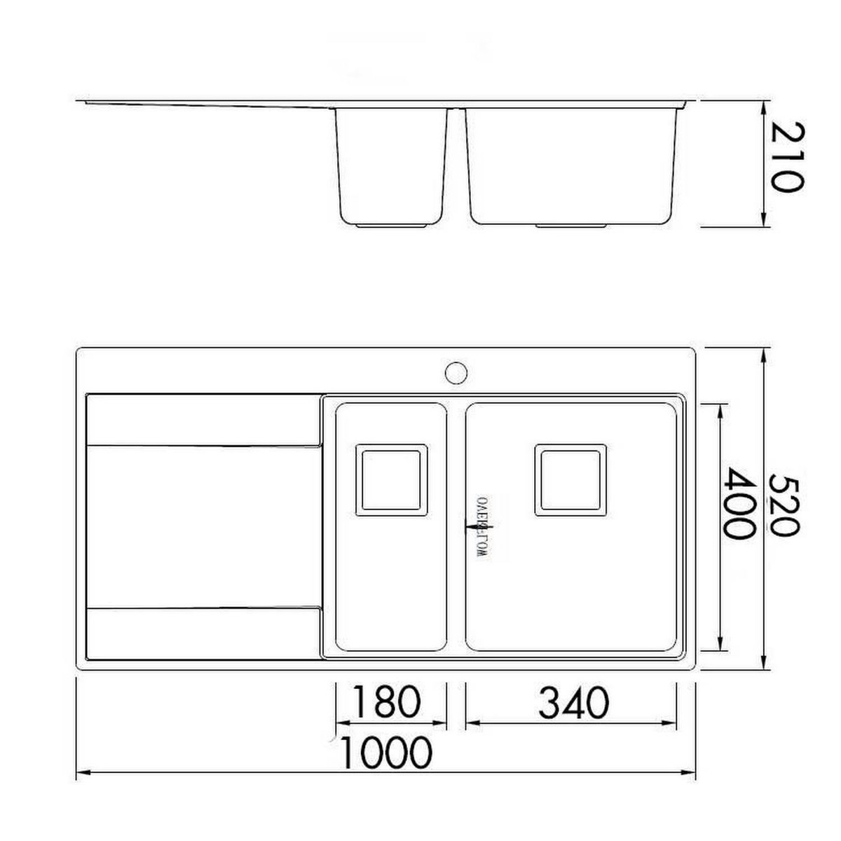 Modern Kitchen Sink Dimensions