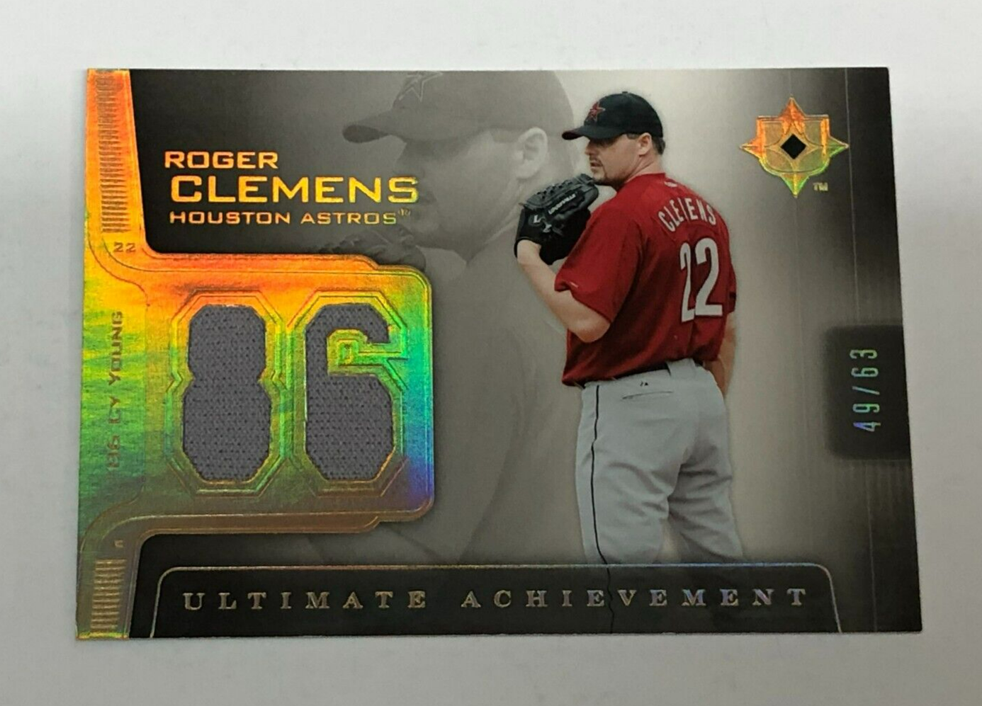 2004 Ultimate Achievement ROGER CLEMENS Game Jersey Relic card #AJ-CL ...