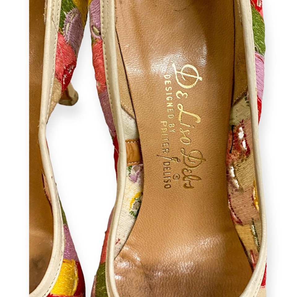Vintage DeLiso Debs by Palter/Deliso Aria pumps, in multicolor ...