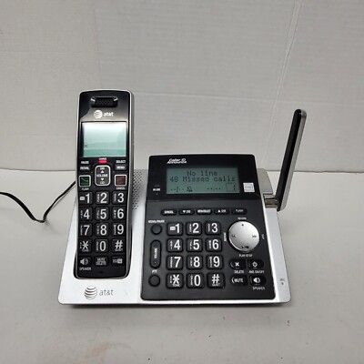 AT&T CL83213 Cordless Handset Phone Base Charger Adapter Cord Caller ID ...