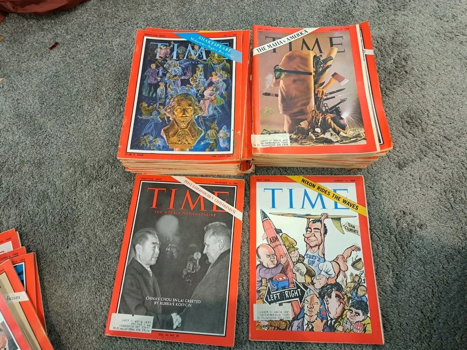 Huge Lot 59 Vintage Time Magazines From 1960s | eBay