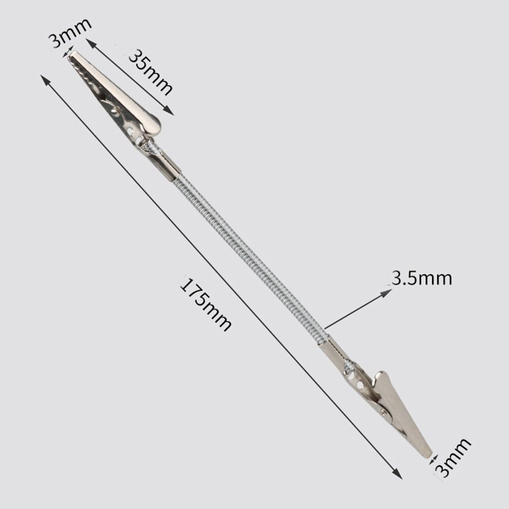 Silver Double Alligator Clip Craft Decoration Accessories 732474117495 ...