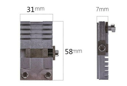 Pair Universal Cutting Clamp Fixture For All Special Car Or House Lock ...
