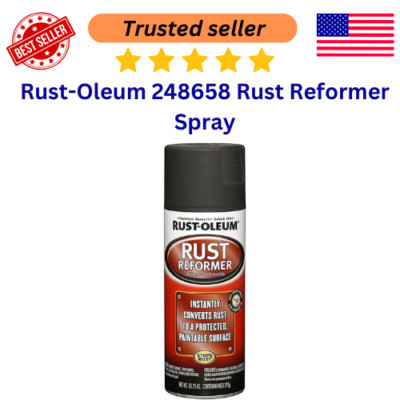 Rust-Oleum Stops Rust Converter Rust Reformer Spray Flat Black Finish ...