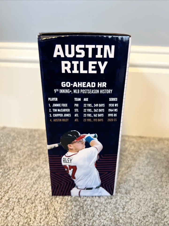 New Atlanta Braves Austin Riley Coca-Cola Bobblehead 2022 SGA Fast ...