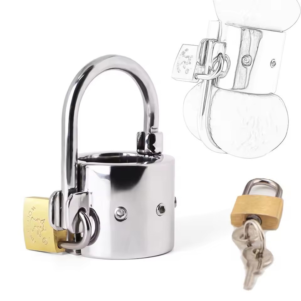 Men Ball Stretcher Weight 304 Stainless Steel Testicles Stretching ...