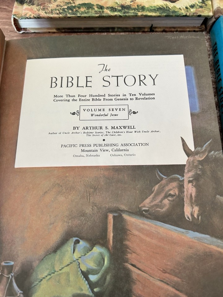The Bible Story Books Volumes 2-9 By Arthur S Maxwell Hardback Vintage ...