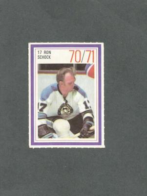 1970-71 Esso Hockey Stamp Ron Schock Pittsburgh Penguins | eBay